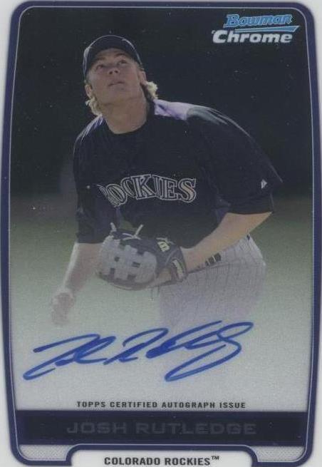 2012 Bowman Chrome - Prospects Autographs Josh Rutledge #BCA-JR (AU, RC ...