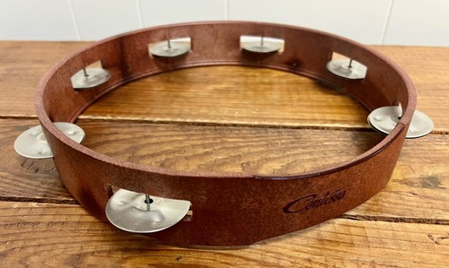 Original Vintage Contessa 10” Tambourine Single Row Cymbals Headless ...
