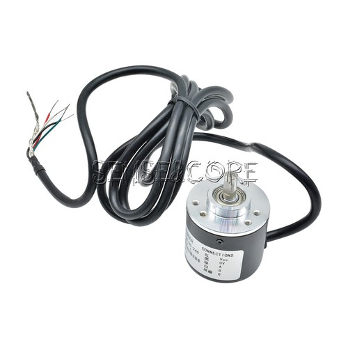 600P/R DC 5-24V 6mm Incremental Rotary Encoder AB 2 Phase Shaft 0-20KHz ...