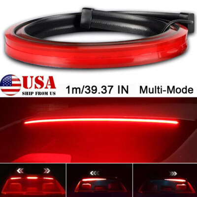 1M Car Led Third Brake Light Strip Auto Universal Signals Strobe Lights ...