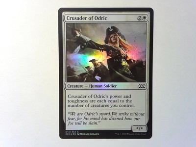 Foil Crusader of Odric Double Masters -Mtg Magic the Gathering White | eBay
