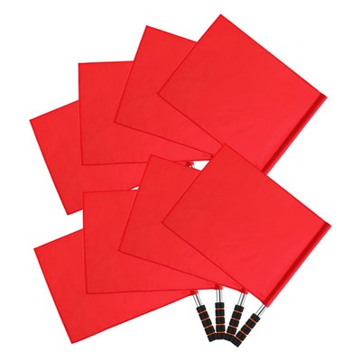 8pcs Hand Signal Flag Referee Flags Linesman Sports Flag | eBay UK