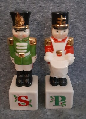 Lenox Nutcracker Salt & Pepper Shaker Set Holiday | eBay