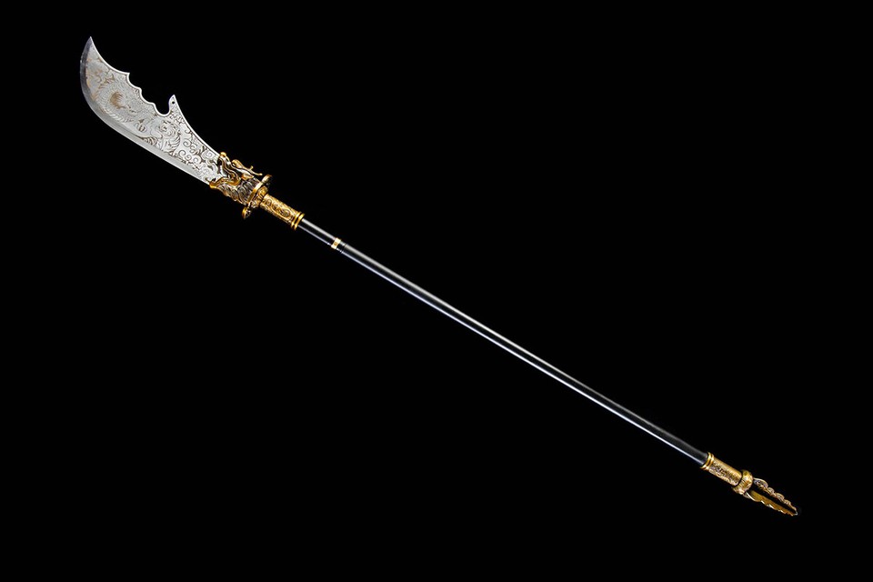 Chinese Guan Yu 关公 Big Dao Sword Kung-fu Dao Manganese Steel Blade with ...