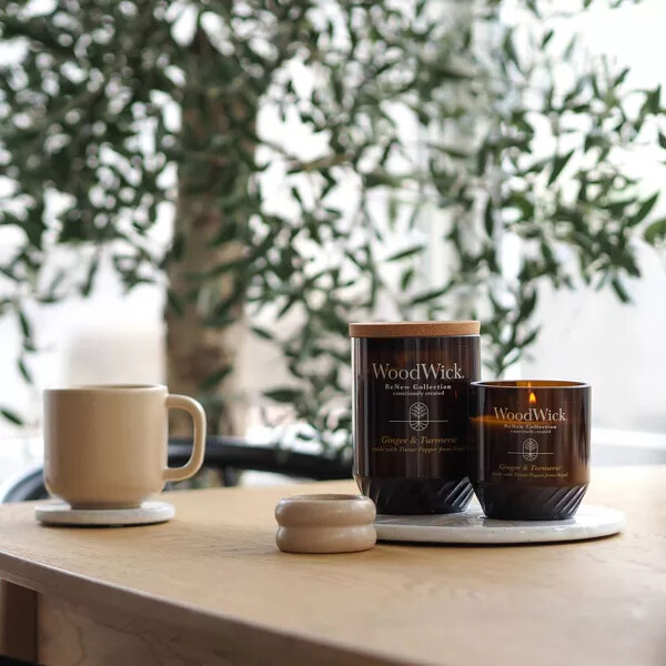 ReNew Large 13oz Ginger Turmeric Candle - WoodWick | eBay