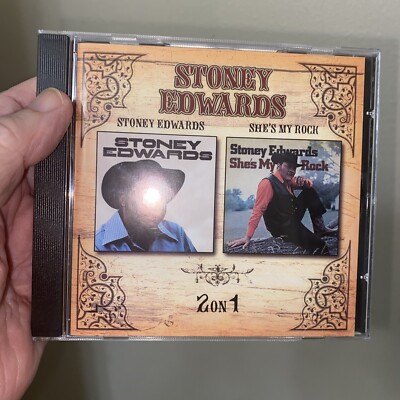 STONEY EDWARDS cd "Self Titled/She's My Rock" 2005 Hux UK Import Like ...