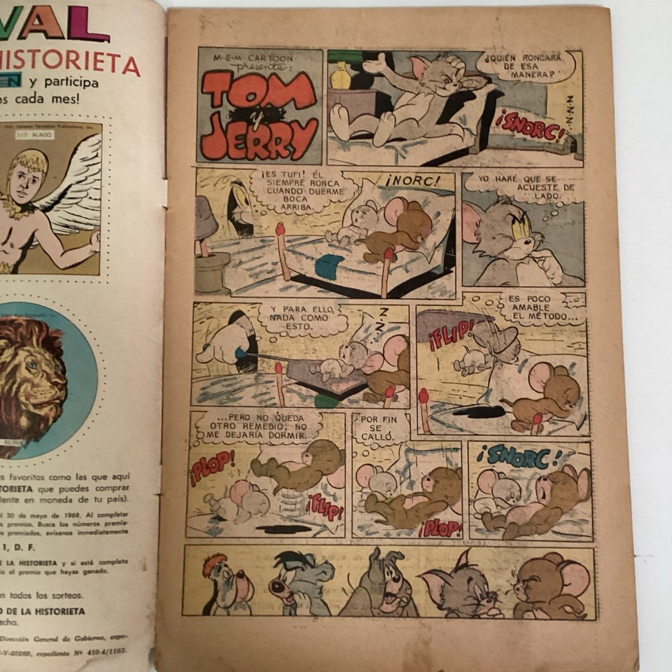1969 MEXICAN SPANISH COMICS #271 TOM Y JERRY EDITORIAL NOVARO MEXICO | eBay