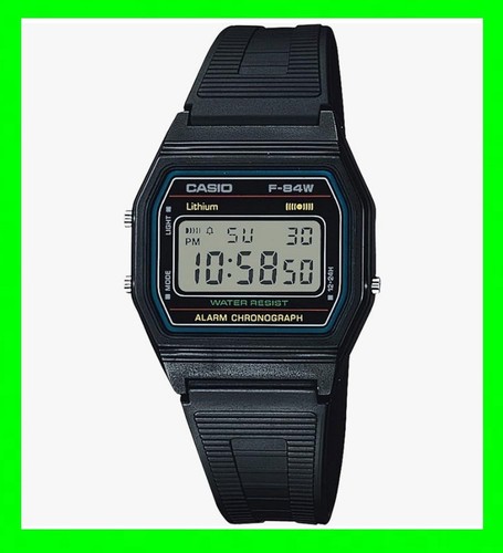CASIO F-84W-1QJH F-84 SERIES BLACK DIGITAL WATCH | eBay