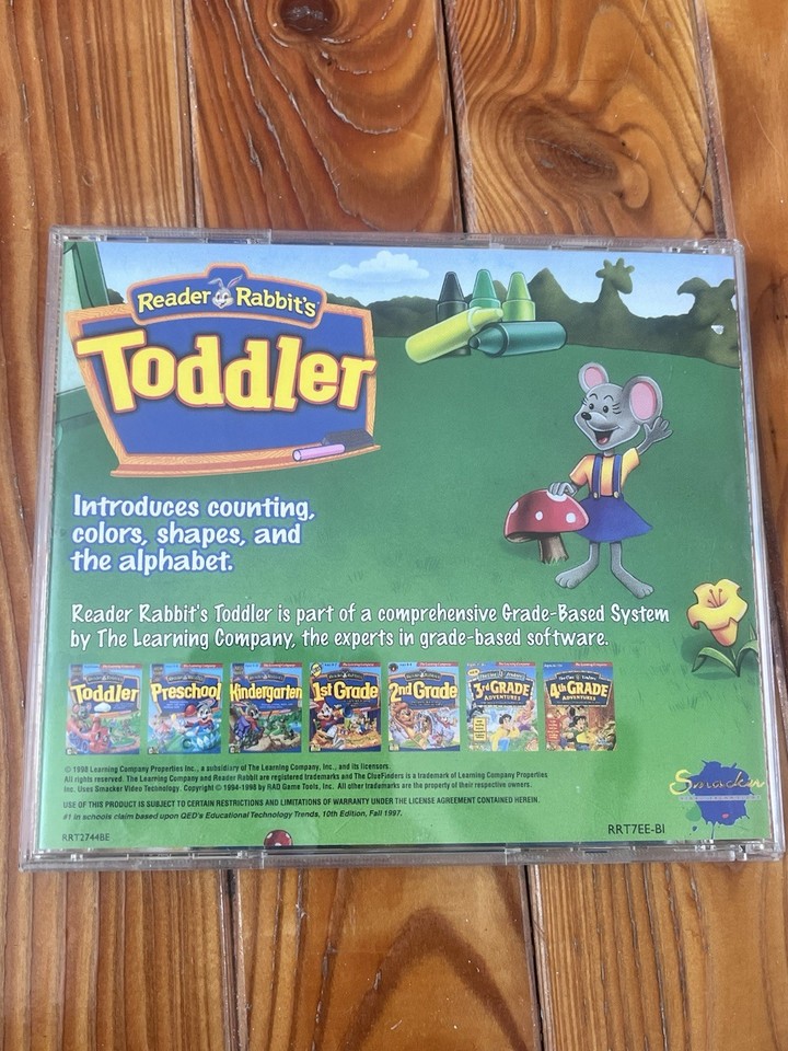 Reader Rabbit: Toddler 18 Mths - 3 Yr Windows 95/98 | eBay