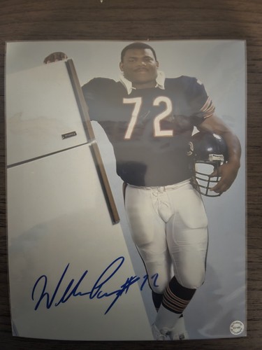 WILLIAM PERRY "THE FRIDGE" AUTOGRAPH 8X10 COLOR GLOSSY PHOTO CHICAGO ...