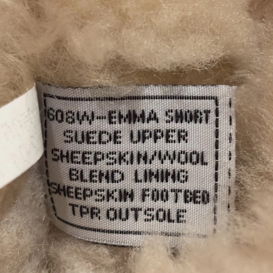 Bearpaw Emma Women's Size 9 Short Brown Suede Sheepskin Winter Cozy ...
