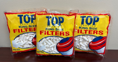 TOP Premium King Size 18mm Filter Tips ~200ct per bag~3 PACKS~NEW | eBay