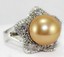 18KGP 12mm South Sea shell pearl Jewelry Ring Size: 7 8 9 | eBay