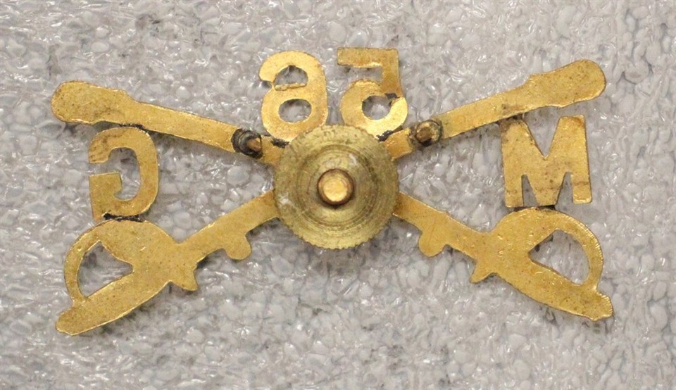 Army Officer's Collar Pin: 56th Cavalry Brigade Machine Gun Squadron ...