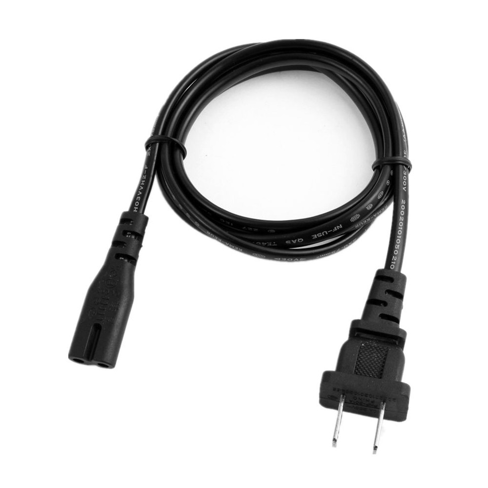 2-Prong AC Power Cord Cable Lead For Lexmark Printer Scanner AC Adapter ...