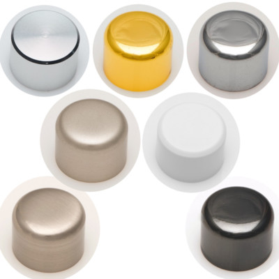 Varilight Replacement Universal Dimmer Switch Knobs White Brass Chrome ...