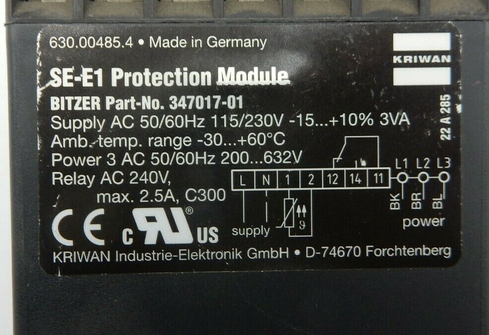 Kriwan SE-E1 Protection Module Part-No. 347017-01 max. 2,5 A | eBay.de