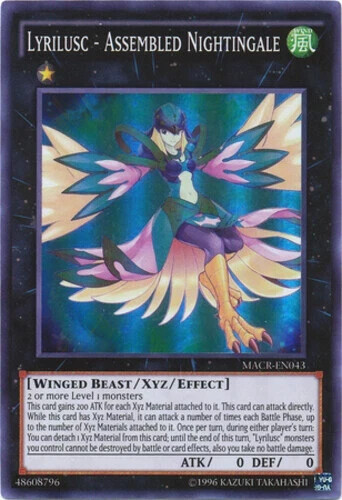 Lyrilusc - Assembled Nightingale - MACR-EN043 - Super Rare - YuGiOh TCG ...