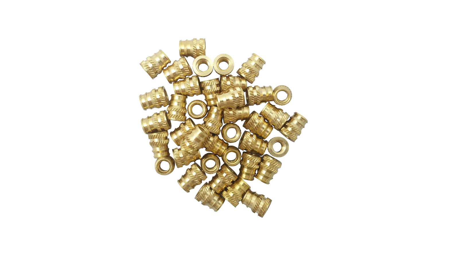 Qty 50 M4 4mm M4-0.7 Long Metal Threaded Heat Set Screw Inserts for 3D ...