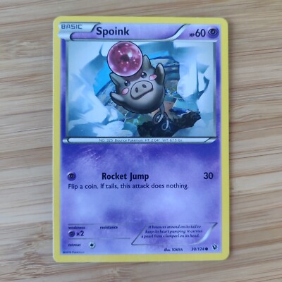 Spoink 30/124 - LP XY Fates Collide - Pokemon 2016 Common TCG Card | eBay