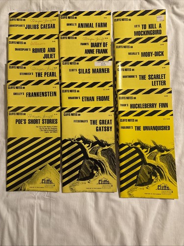 Lot Of 15 Pre-Owned Cliff Notes | eBay