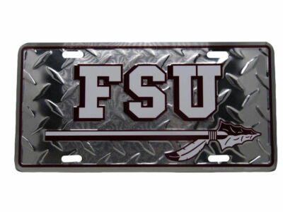 Florida State Seminoles Football FSU Diamond 6"x12" Aluminum License ...