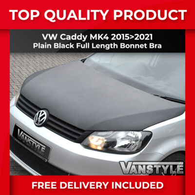 FITS VW CADDY MK4 2015>2021 PLAIN BLACK FULL LENGTH BONNET PROTECTION ...