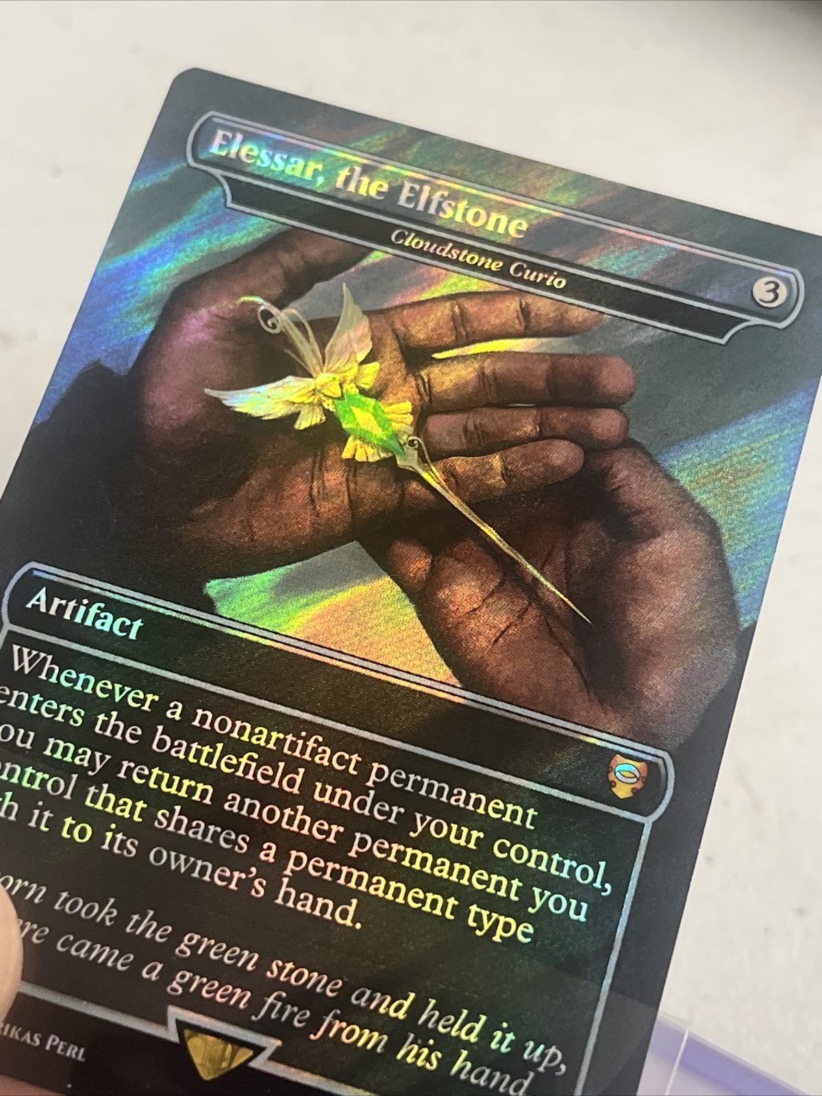 Elessar, The Elfstone Cloudstone Curio Surge Foil MTG Lord Of The Rings ...