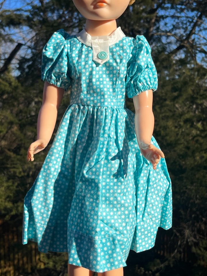 Vintage 1950's 24" Quality Vinyl Doll w/dress + nightgown, sandals ...