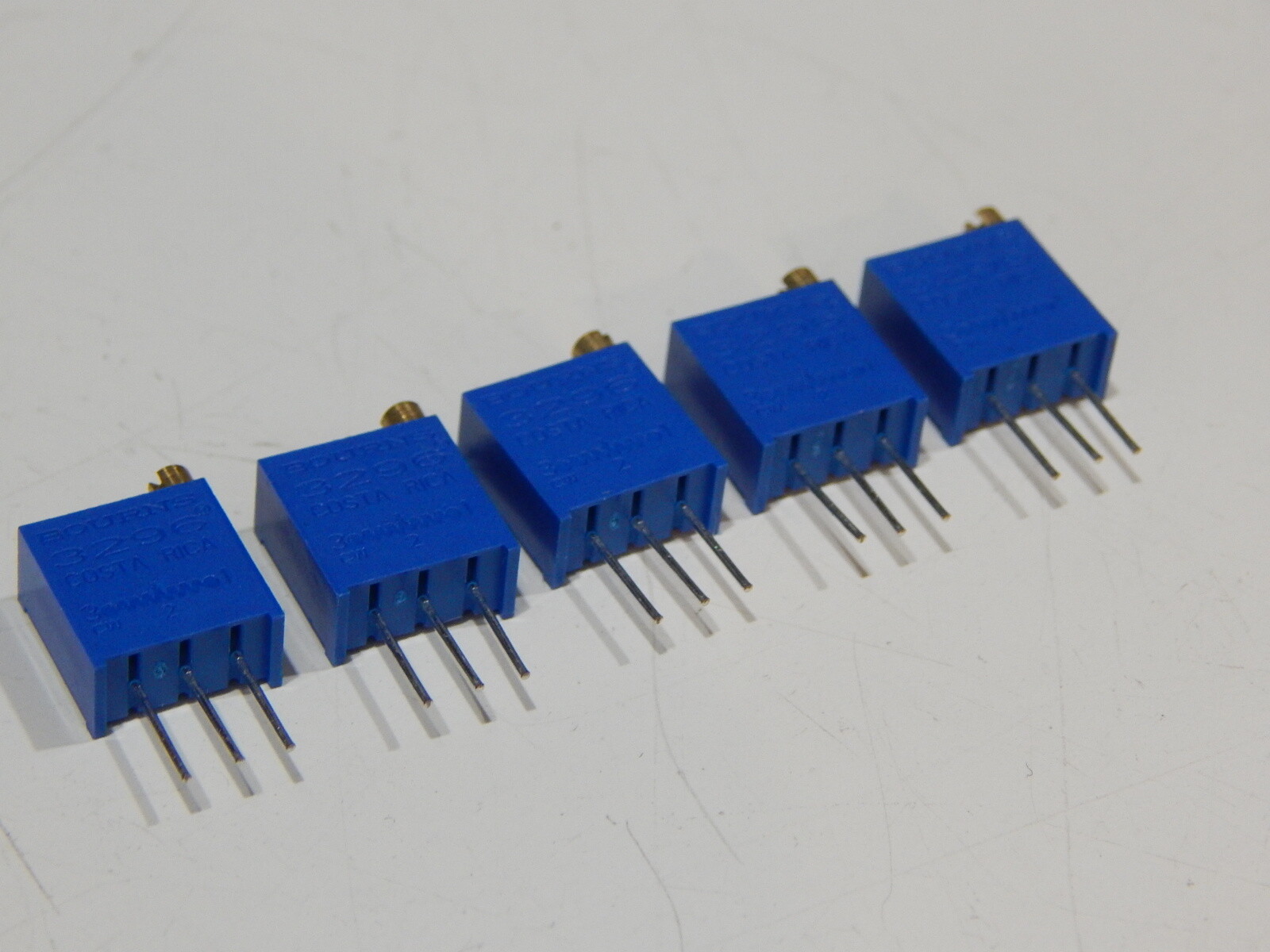 BOURNS 3296W-1-102LF 1K OHM 25 TURN TRIM RESISTOR TRIMMER - LOT OF 5 ...