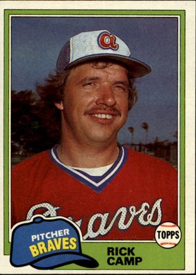 1981 Topps Atlanta Braves Baseball Card #87 Rick Camp | eBay