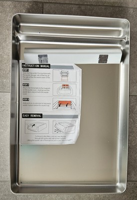 Stainless Steel Reusable Litter Tray Compatible w Petsafe Scoop-Free ...