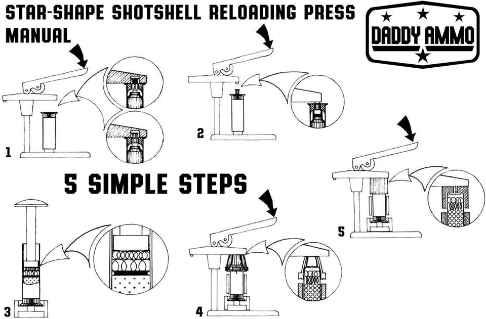 Star Shape 16 Gauge Reloader - Shotgun Reloading Press Shotshell ...