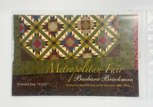 MODA Metropolitan Fair Reproduction Quilt Pattern by Barbara Brackman ...