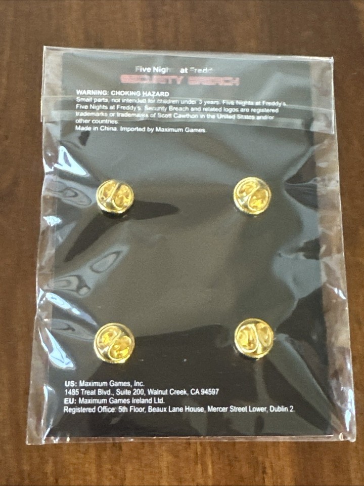 Five Nights at Freddy's Security Breach Collectible Plush Pin Set | eBay