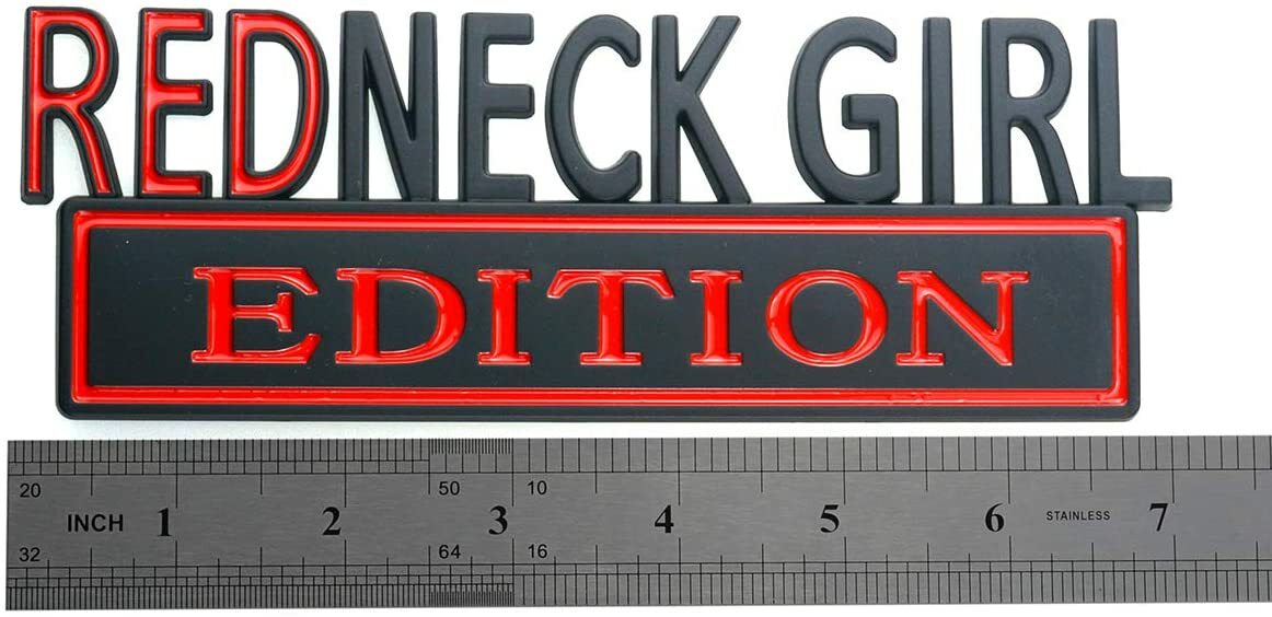 Redneck Jente Logo Amazon.com: 2pcs REDNECK EDITION CAR EMBLEM Chrome