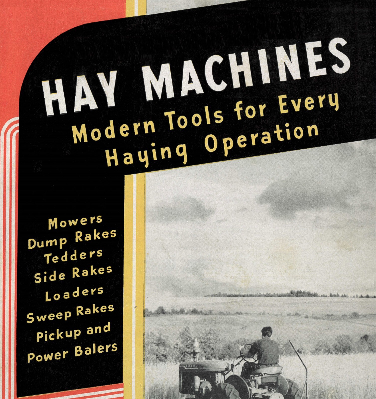 IH McCormick Deering Hay machines Brochure Mowers Hay Rakes Loaders ...