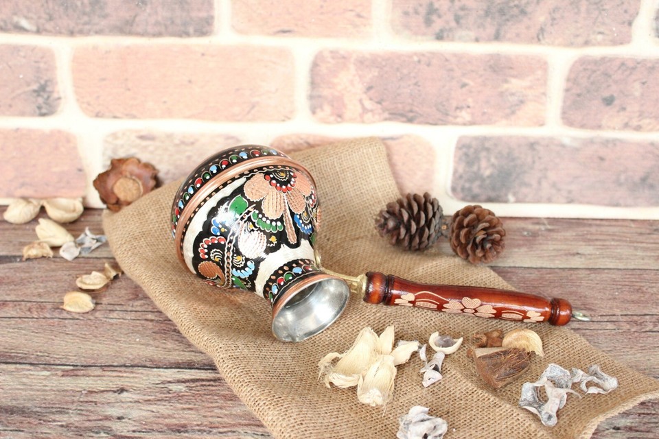 Turkish Handmade Russian Shape Copper Coffee Pot,Cezve Jezve,İbrik ...