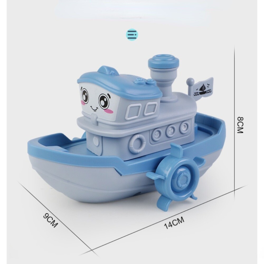 Radom Color Baby Bath Toy Ship Boat Water Toy Cute Clockwork Toy ...