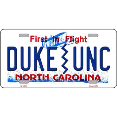 Duke | UNC Novelty Metal License Plate Tag LP-12931 | eBay