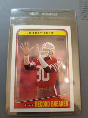 Jerry Rice 1987 Record Breaker Topps Football Card #6 49ers | eBay