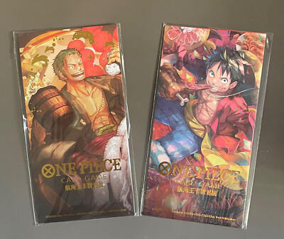 One Piece Card Game China Exclusive Zoro Luffy 2024 ~ New Year Red ...