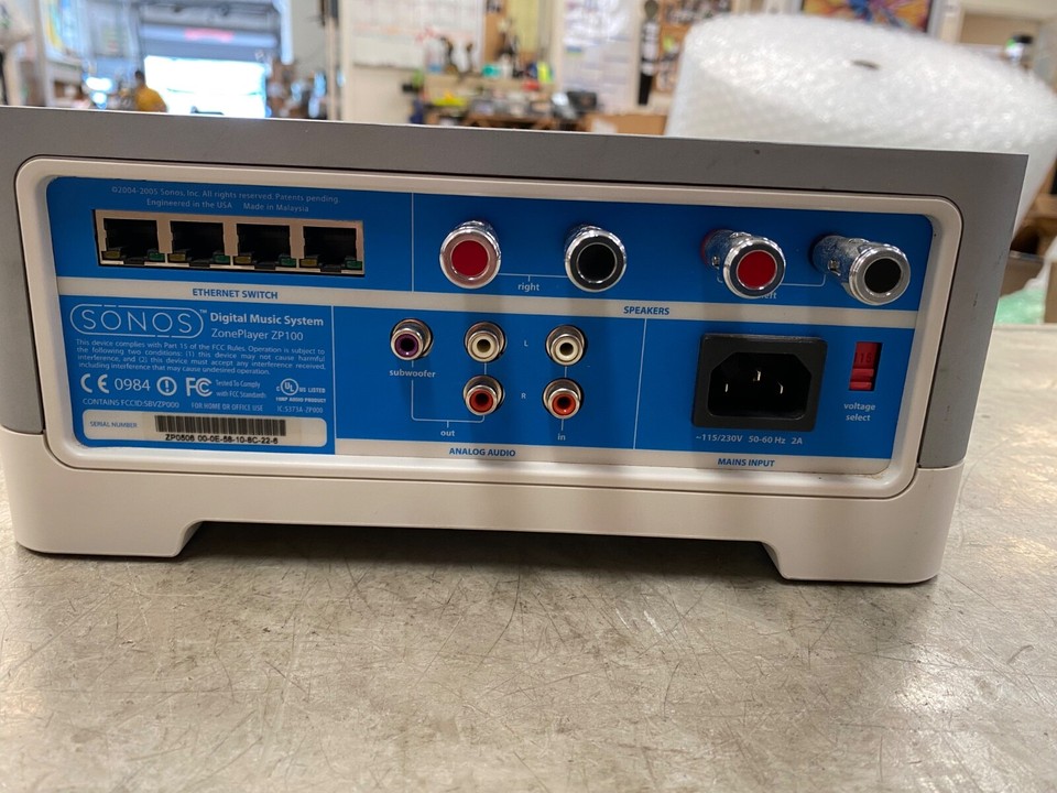 Sonos Zone Player ZP100 Digital Music System Amplifier For S1 Systems ...