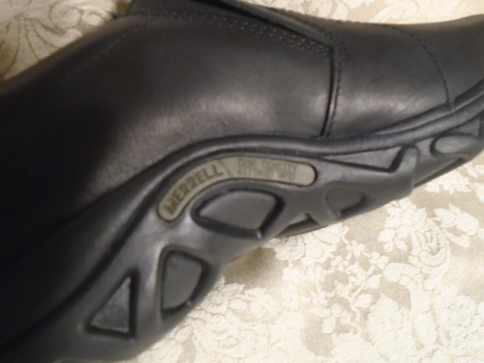 New Merrell #60889 Men's Size 7 M Encore Pro Black Leather Moc MSRP ...