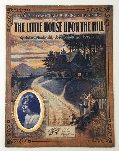 Little House Upon Hill Sheet Music Bessie Wynn Piano 1915 Large Format ...
