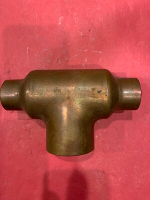 1 1/4 X 1 1/4 X 2" NOM 1 3/8 X 1 3/8 X 2 1/8 ACR Copper Bullhead Tee ...