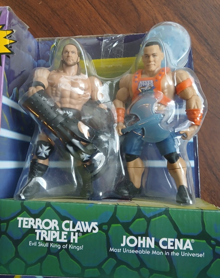 Mattel Masters of the WWE Universe Grayskull Mania Ring Triple H John ...