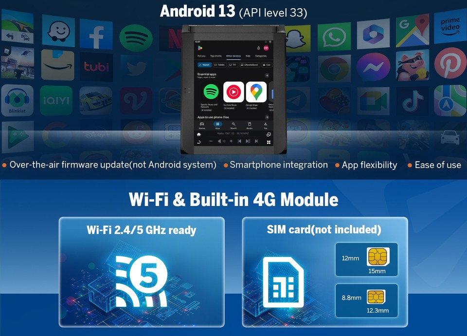 Android Auto 12.1" 4+64 for Ford F150 F-150 15-20 Car Stereo CarPlay ...