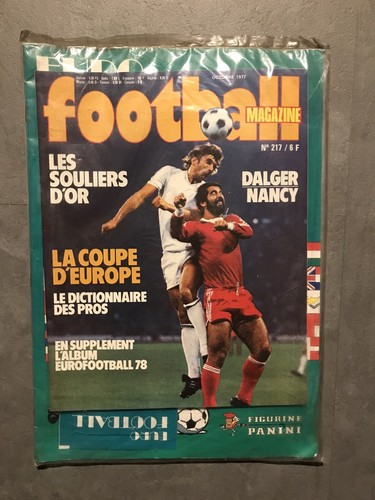 football magazine 1977 + album panini euro 78 + pochette images Neuf ...
