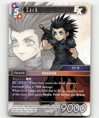 Final Fantasy Zack EX From Nightmares Common | eBay